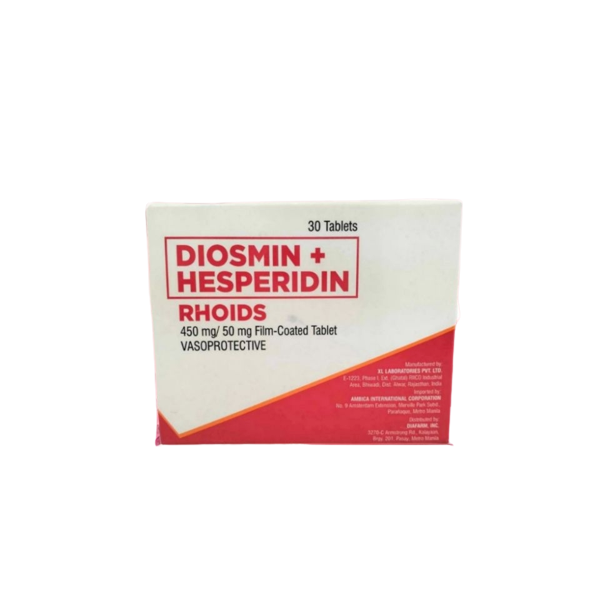 RHOIDS Diosmin / Hesperidin 450mg / 50mg Film-Coated Tablet 1's price ...